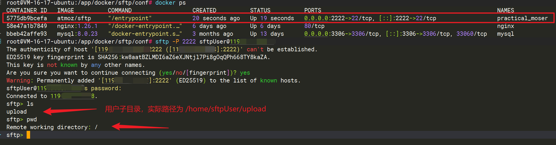 docker 部署 sftp-阿里云开发者社区
