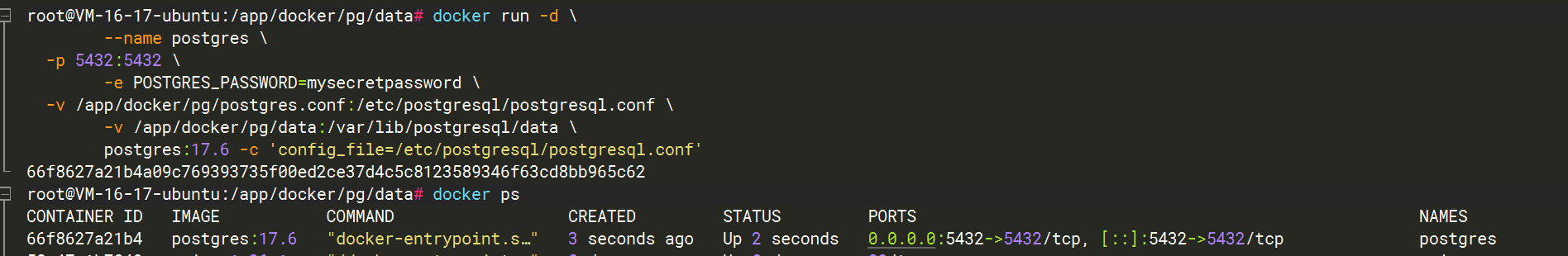 使用Docker挂载数据卷和配置文件运行PostgreSQL-开发者社区-阿里云