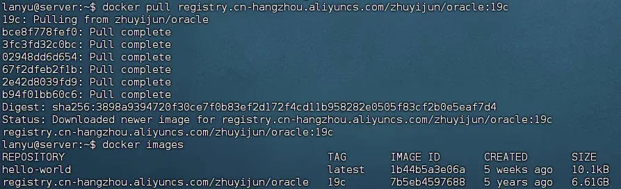 Docker 安装 Oracle 19c-阿里云开发者社区