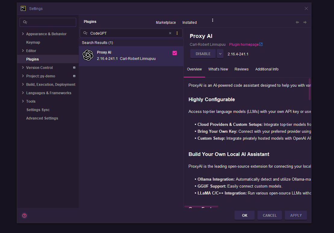 在PyCharm中安装CodeGPT并配置谷歌Gemini模型-开发者社区-阿里云
