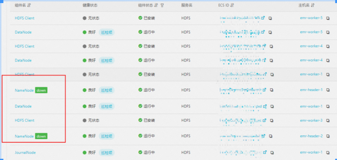 EMR namenode无法启动-阿里云开发者社区