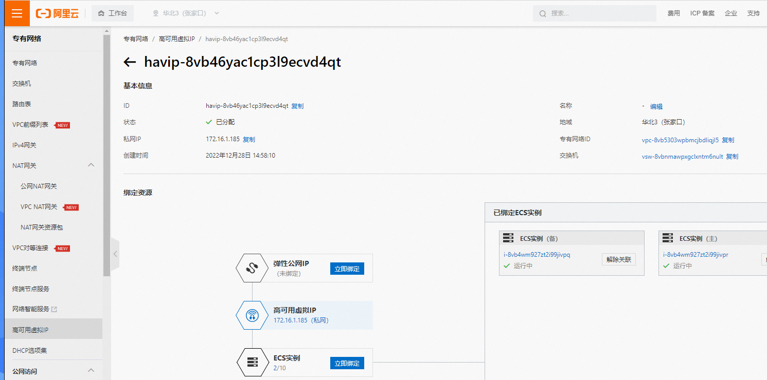 通过虚拟高可用Havip搭建keepalived遇到问题-阿里云开发者社区