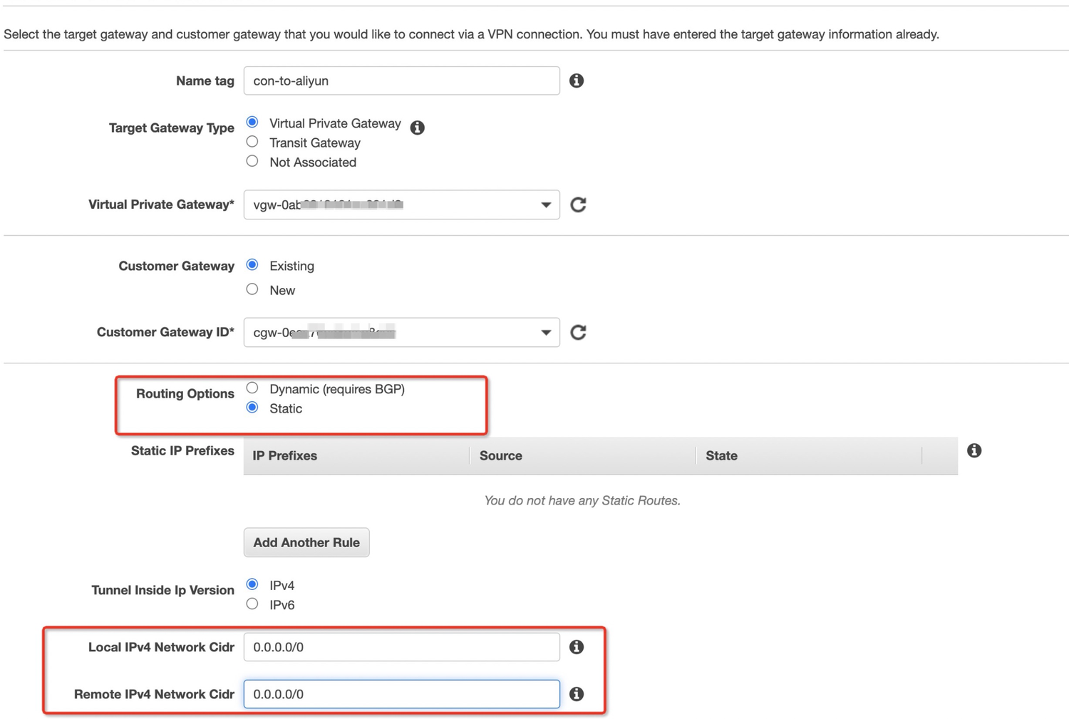 Connect AWS VPN GateWay to AliCloud VPN GateWay-阿里云开发者社区
