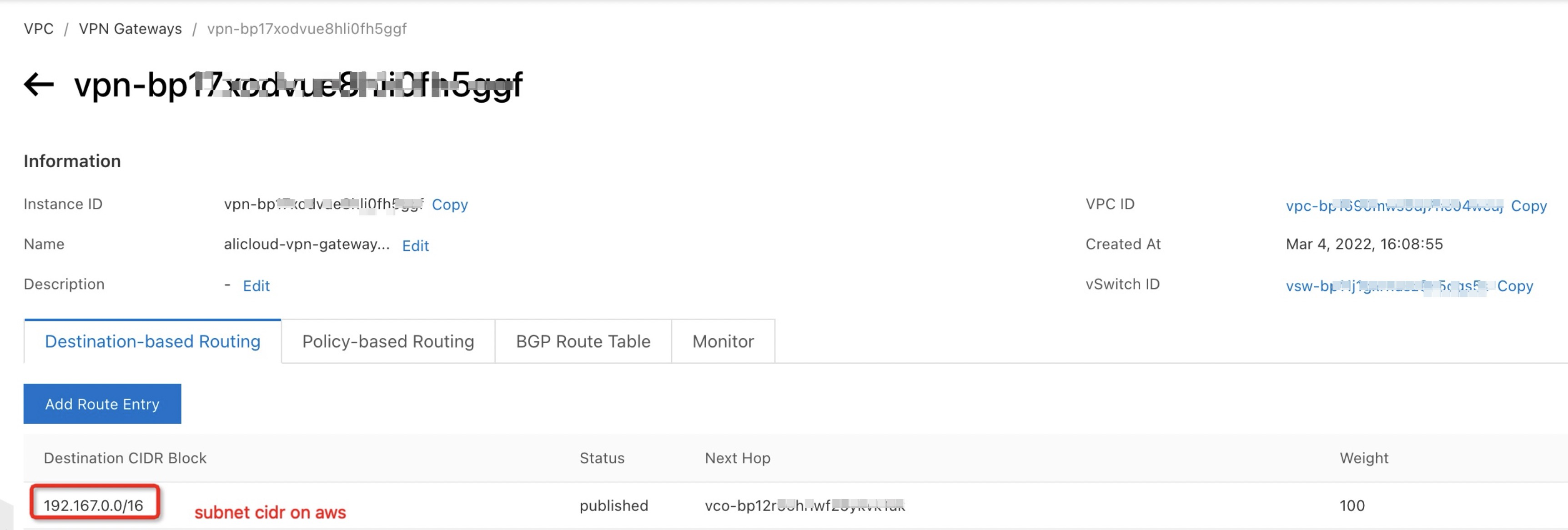 Connect AWS VPN GateWay to AliCloud VPN GateWay-阿里云开发者社区