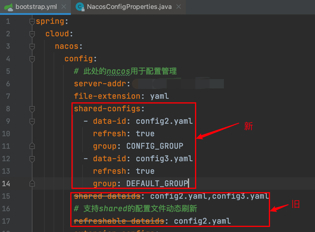 图文详述Nacos配置中心使用：应用间配置共享、扩展配置文件加载优先级、新老版本差异-阿里云开发者社区