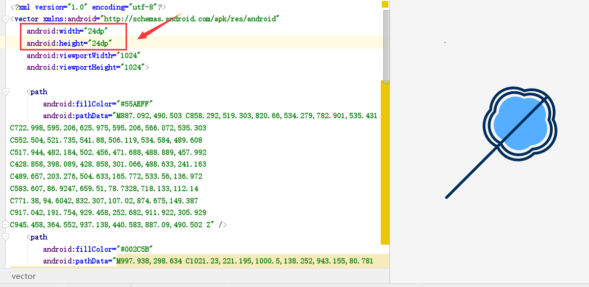 Android Studio进行APP设计开发之矢量图及XML文件转换-阿里云开发者社区