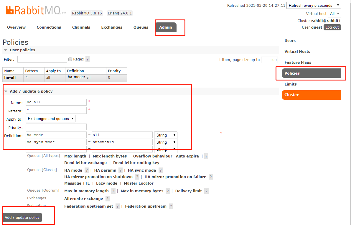 『RabbitMQ』手把手带你搭建RabbitMQ镜像集群-阿里云开发者社区