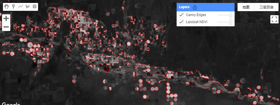 GEE基础学习——Canny 边缘检测器（NDVI边缘提取）-阿里云开发者社区