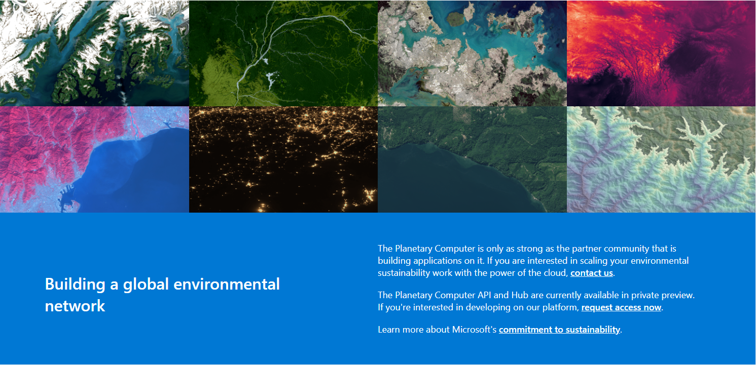 全球实时大数据分析平台微软行星计算机（planetary computer）analytics lab +AI for earth!-阿里云开发者社区