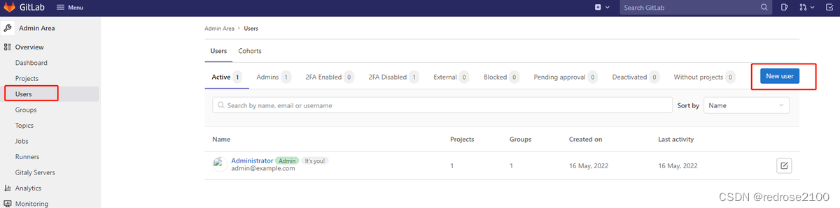 Gitlab----管理员如何创建用户并邮件通知-阿里云开发者社区