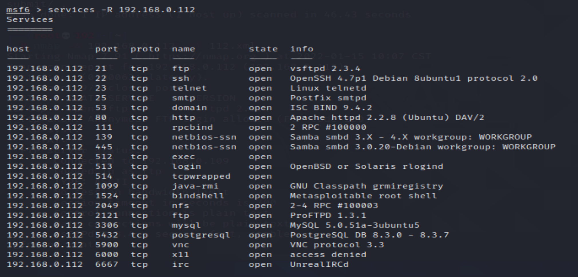 实战-msf扫描靶机上mysql服务空密码-阿里云开发者社区
