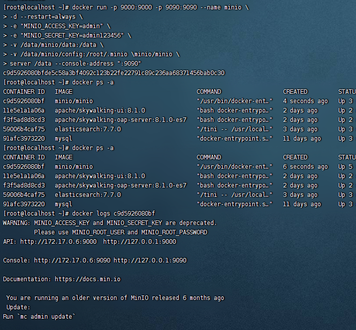 『MinIO』在Docker中快速部署MinIO-阿里云开发者社区