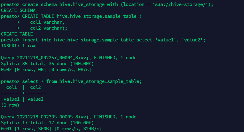 Presto使用Docker独立运行Hive Standalone Metastore管理MinIO（S3）-阿里云开发者社区