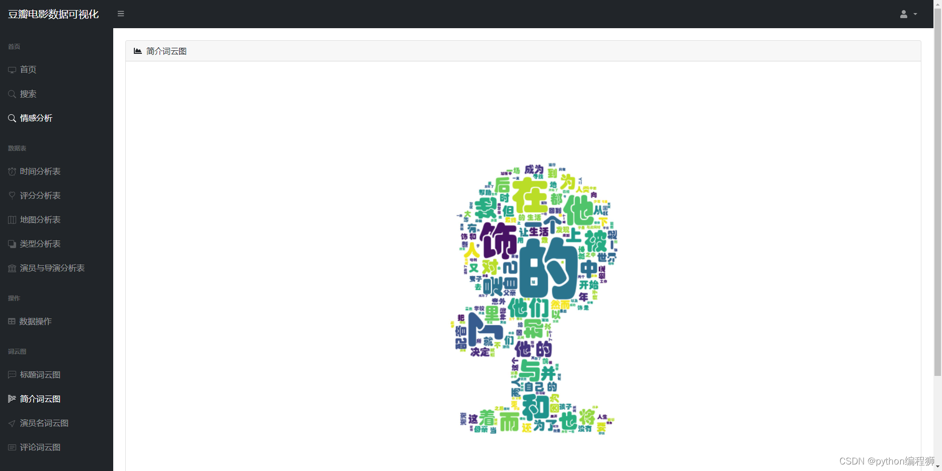 基于python Flask的豆瓣电影数据分析可视化系统，功能多，lstm算法注意力机制实现情感分析，准确率高达85 阿里云开发者社区