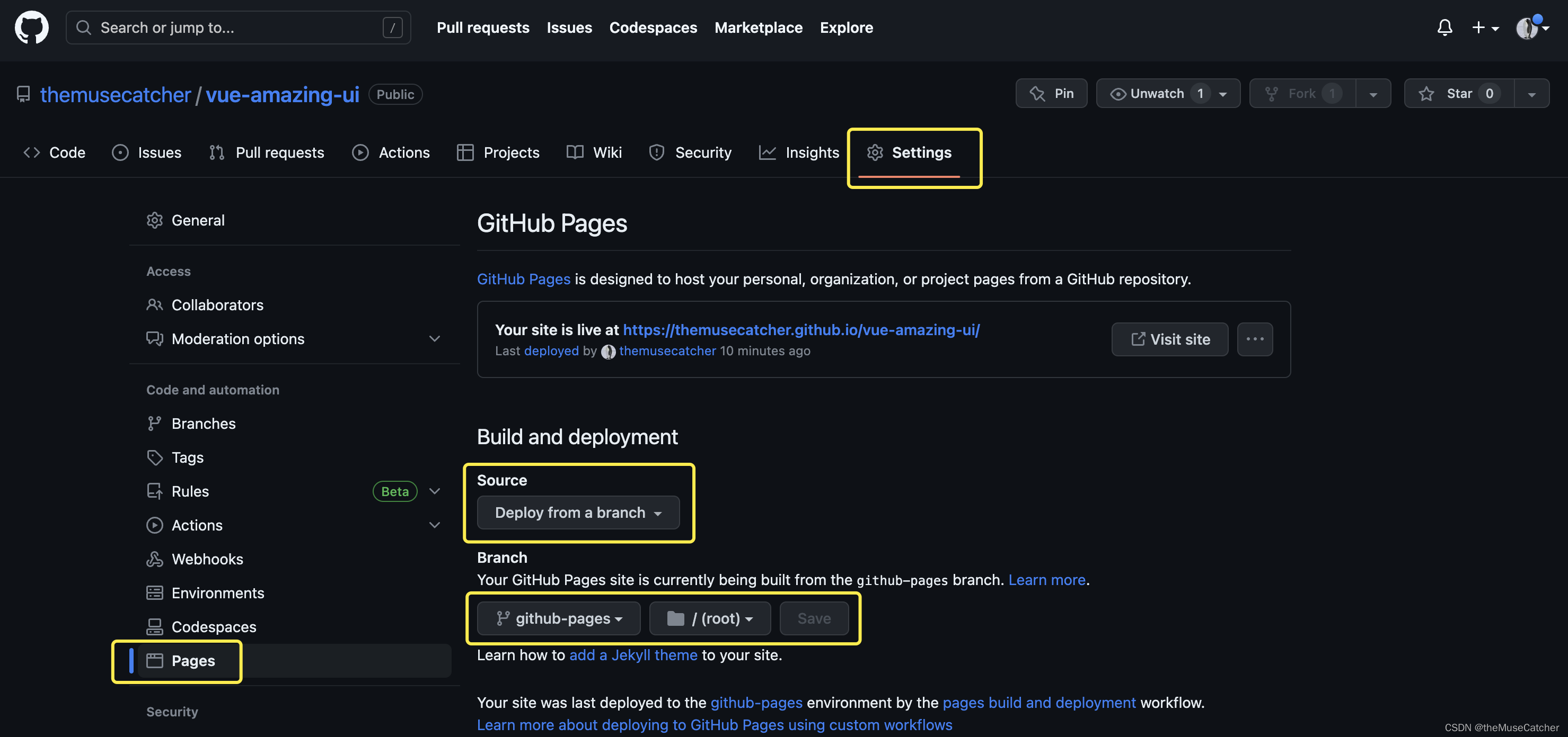 使用VitePress静态网站生成器创建组件库文档网站并部署到GitHub-阿里云开发者社区