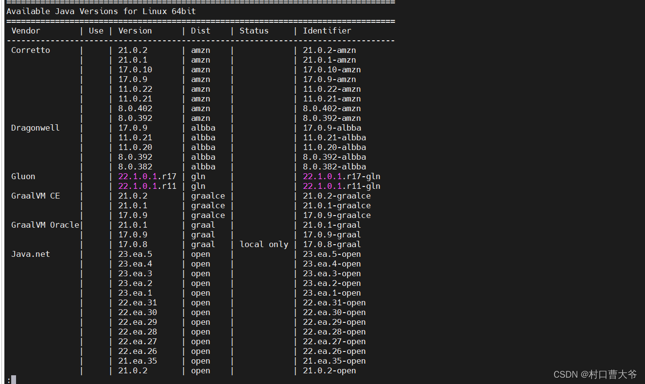用sdkman在linux上管理多个java版本-阿里云开发者社区