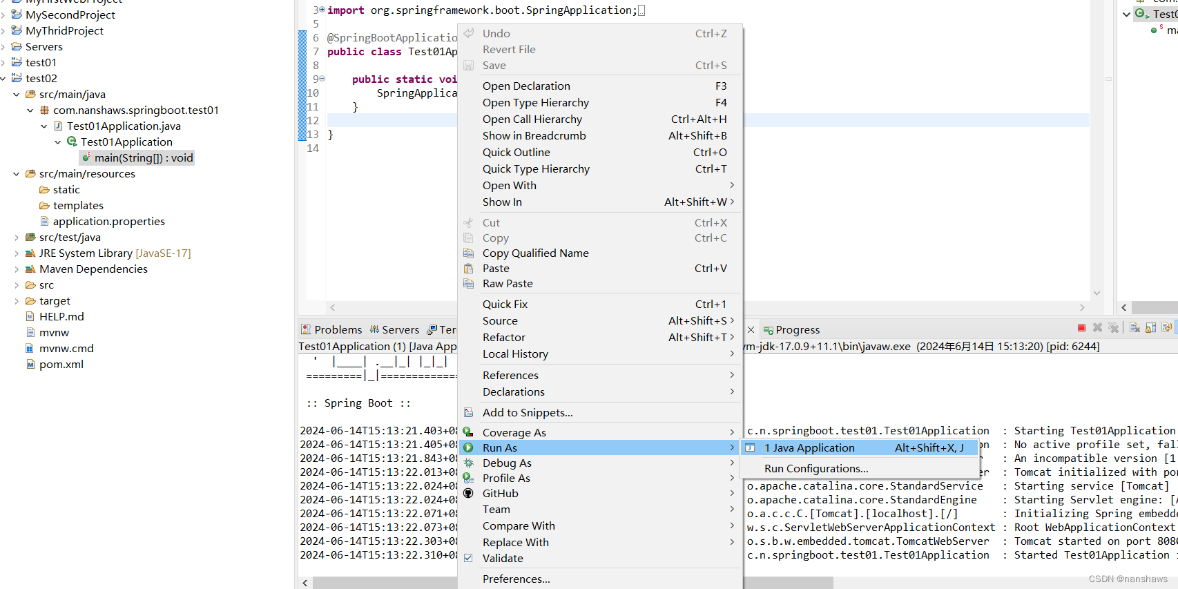 eclipse如何导入springboot项目-阿里云开发者社区