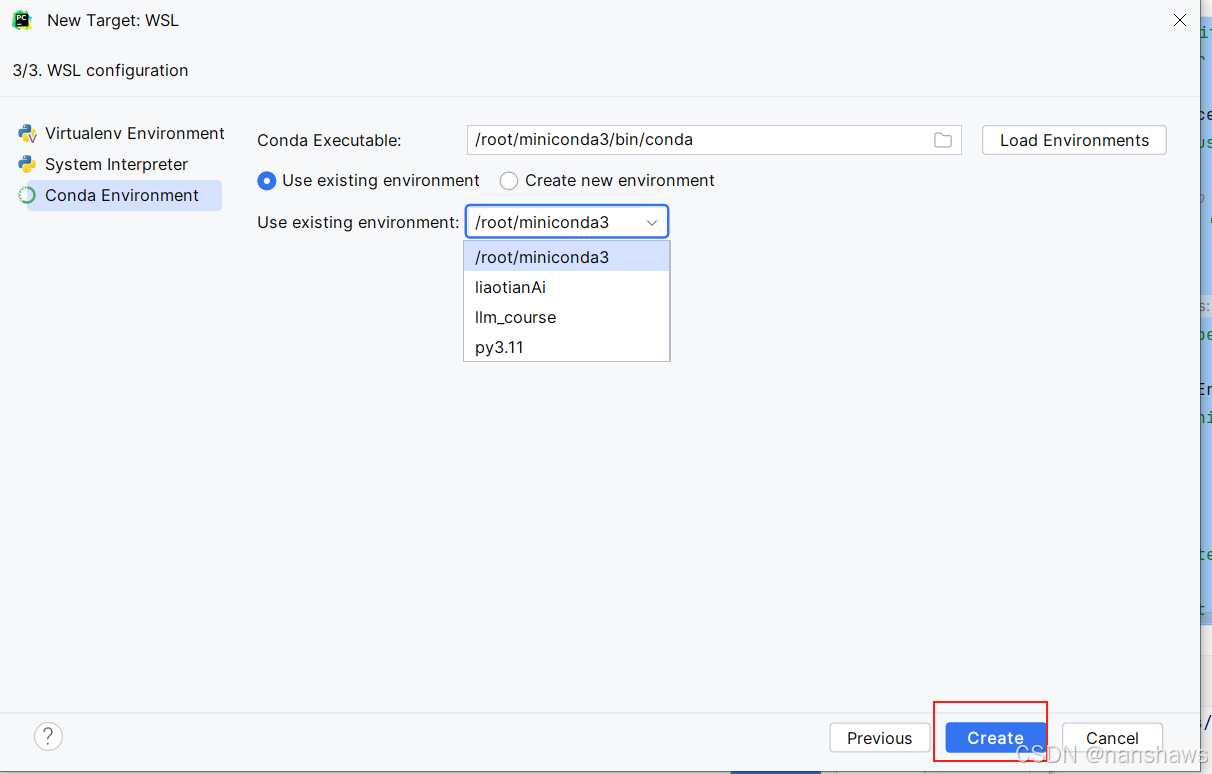 PyCharm配置WSL的Conda环境为Python解释器-开发者社区-阿里云