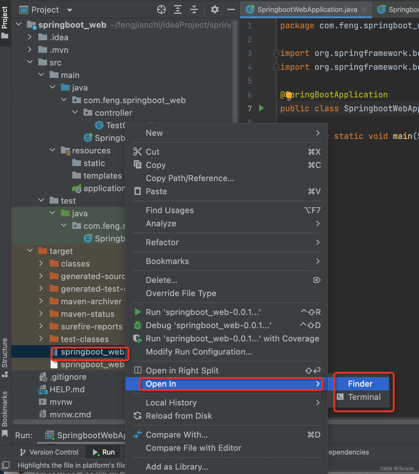 springboot学习二：springboot 初创建 web 项目、修改banner、热部署插件、切换运行环境、springboot参数配置，打包项目并测试成功-阿里云开发者社区