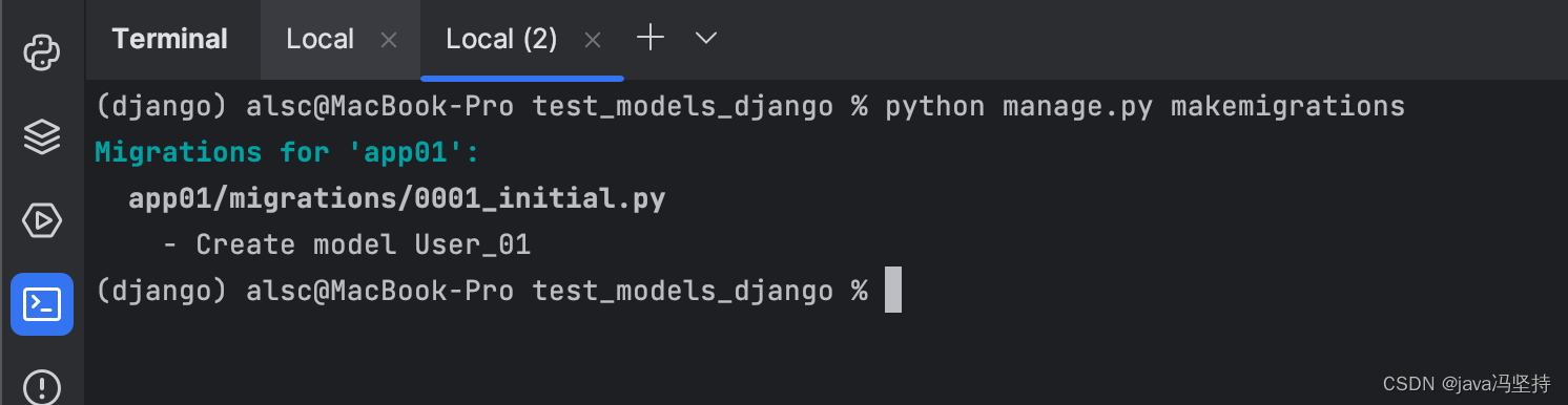 Django学习二：配置mysql，创建model实例，自动创建数据库表，对mysql数据库表已经创建好的进行直接操作和实验。 阿里云开发者社区