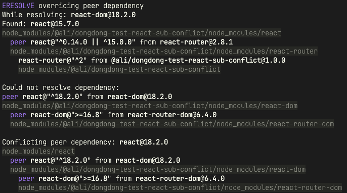 深入理解并解决 npm ERESOLVE (Peer Conflict) 问题-阿里云开发者社区