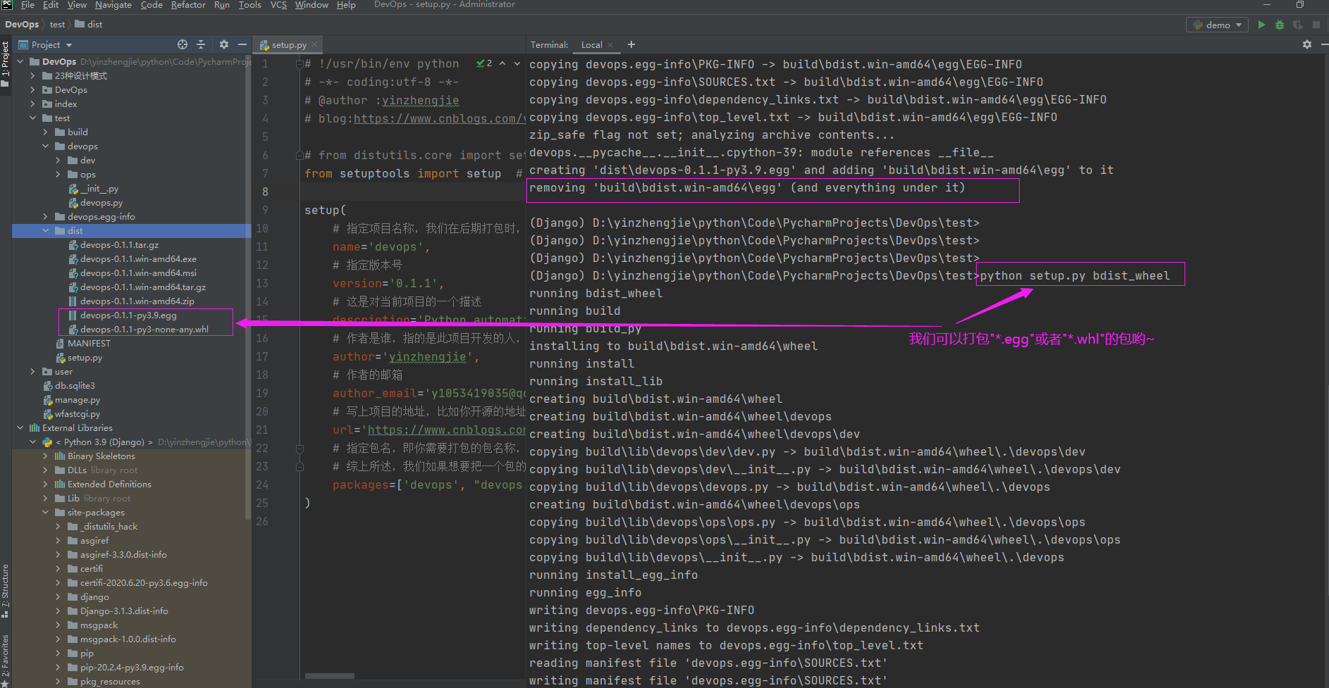 Python的打包工具(setup.py)实战篇-阿里云开发者社区