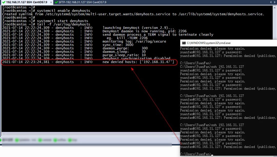 CentOS7下使用DenyHosts阻止SSH暴力攻击-阿里云开发者社区