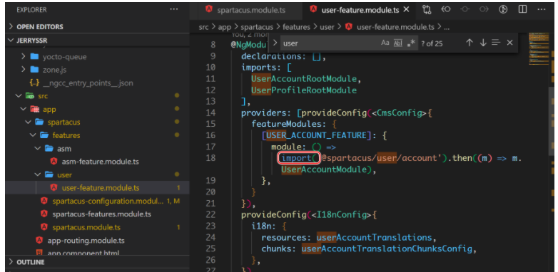 SAP Spartacus lazy load 的一个例子 - User Module-阿里云开发者社区