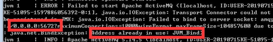 Activemq 启动报错 Address Already In Use Jvm Bind 5672 阿里云开发者社区