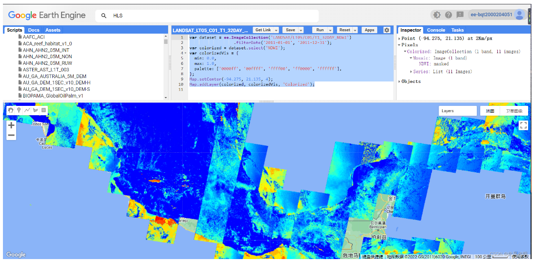 AI Earth 开发者模式—— 如何加载影像？以Landsat 5 影像为例-阿里云开发者社区