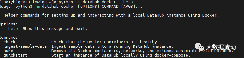 详解如何使用DatahubCLI Docker命令安装与管理Datahub-开发者社区-阿里云