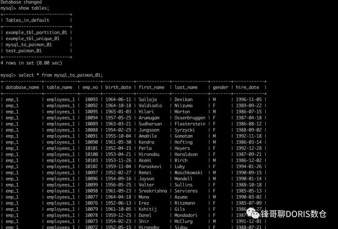 Apache Doris 整合 FLINK CDC 、Paimon 构建实时湖仓一体的联邦查询入门-阿里云开发者社区