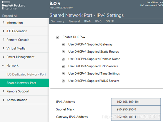 HP Proliant DL360 G9使用业务网卡登录ILO管理（上）-阿里云开发者社区