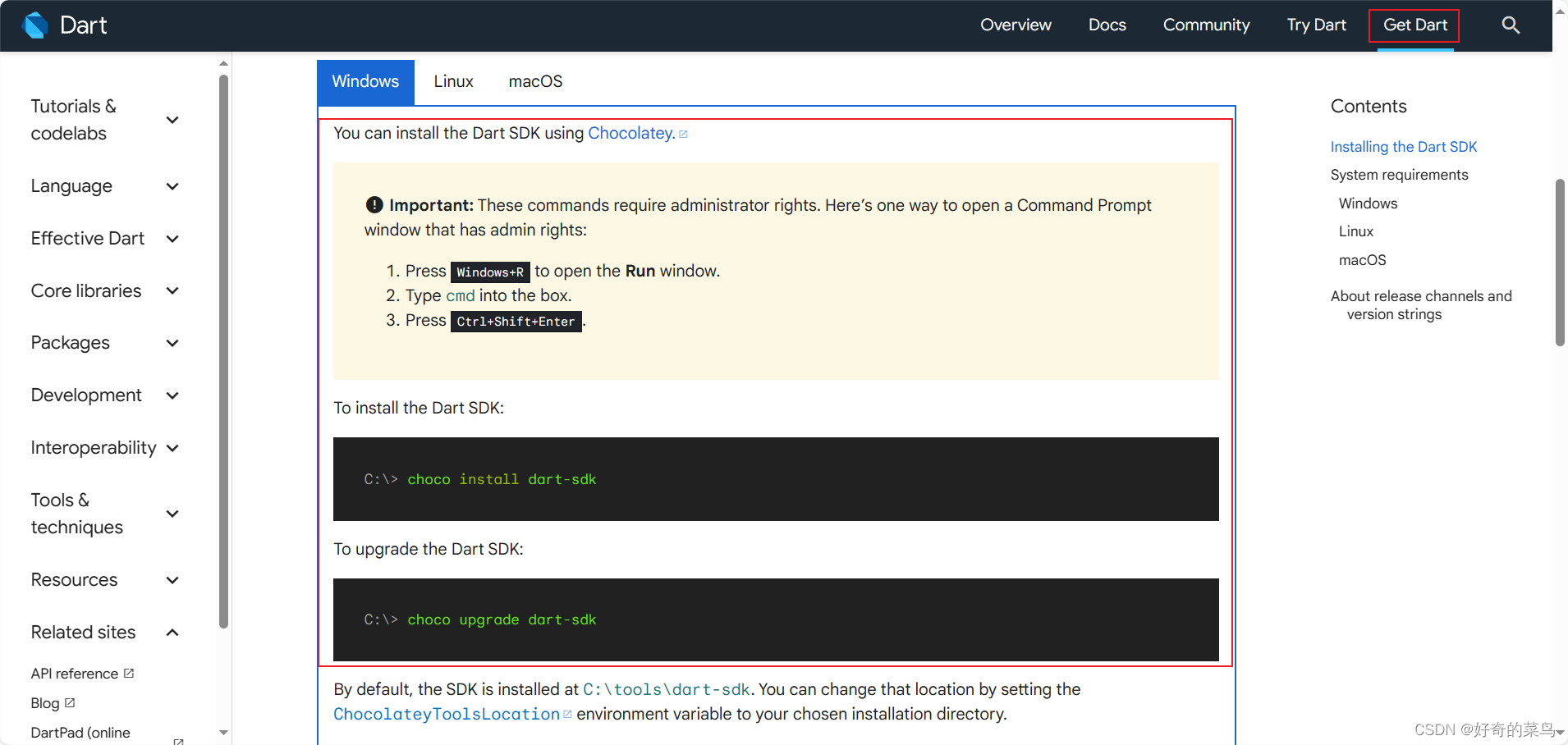 Dart安装(Winodws)-阿里云开发者社区