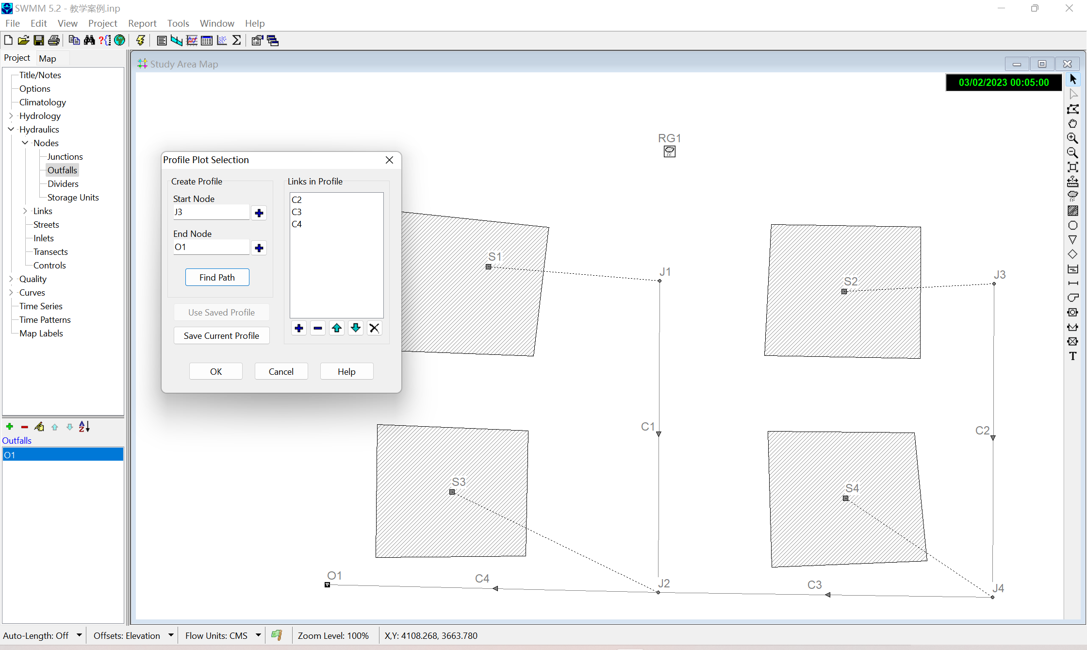 SWMM从入门到实践教程 04 快速入门案例的模拟执行-阿里云开发者社区