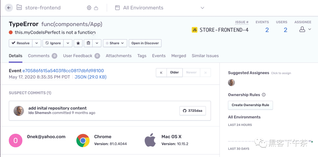 Sentry Web 前端监控 - 最佳实践(官方教程)-阿里云开发者社区