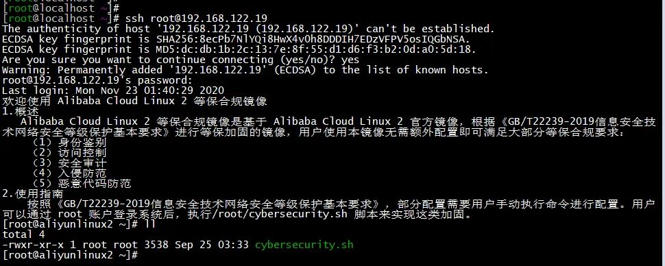Aliyun Linux2等保2.0三级版镜像本地体验-阿里云开发者社区