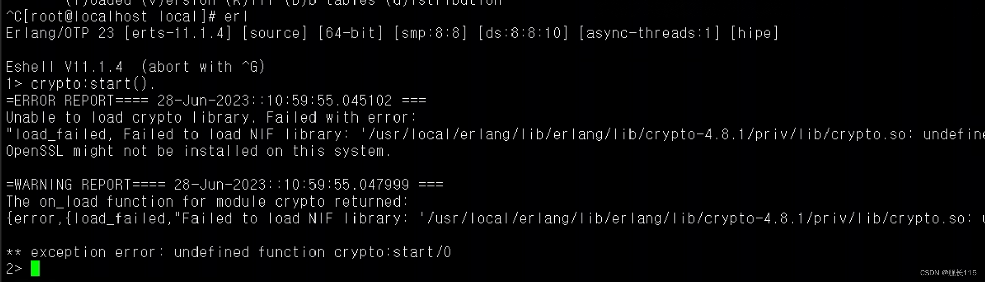 解决RabbitMQ安装时Erlang报错Unable to load crypto library-开发者社区-阿里云