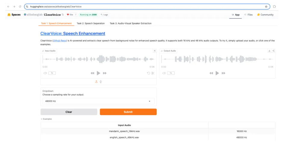 通义开源语音增强分离框架ClearerVoice-Studio技术解读-开发者社区-阿里云