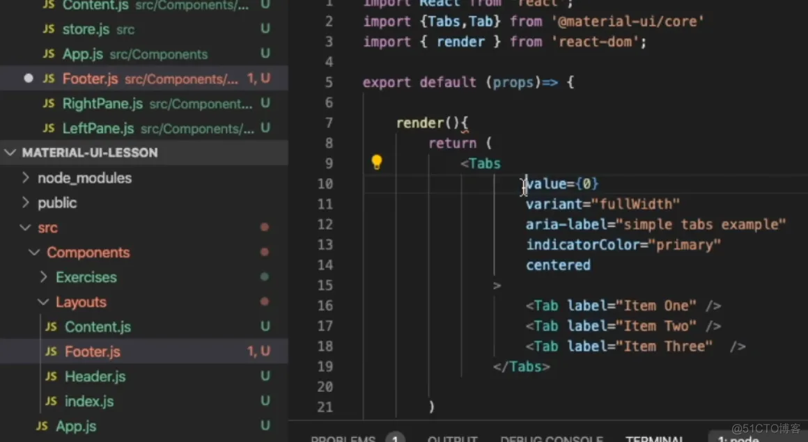 前端学习笔记202306学习笔记第五十二天-react.js & material-ui之构造数据，tabs和Grid部分的点击事件上之2-阿里云开发者社区