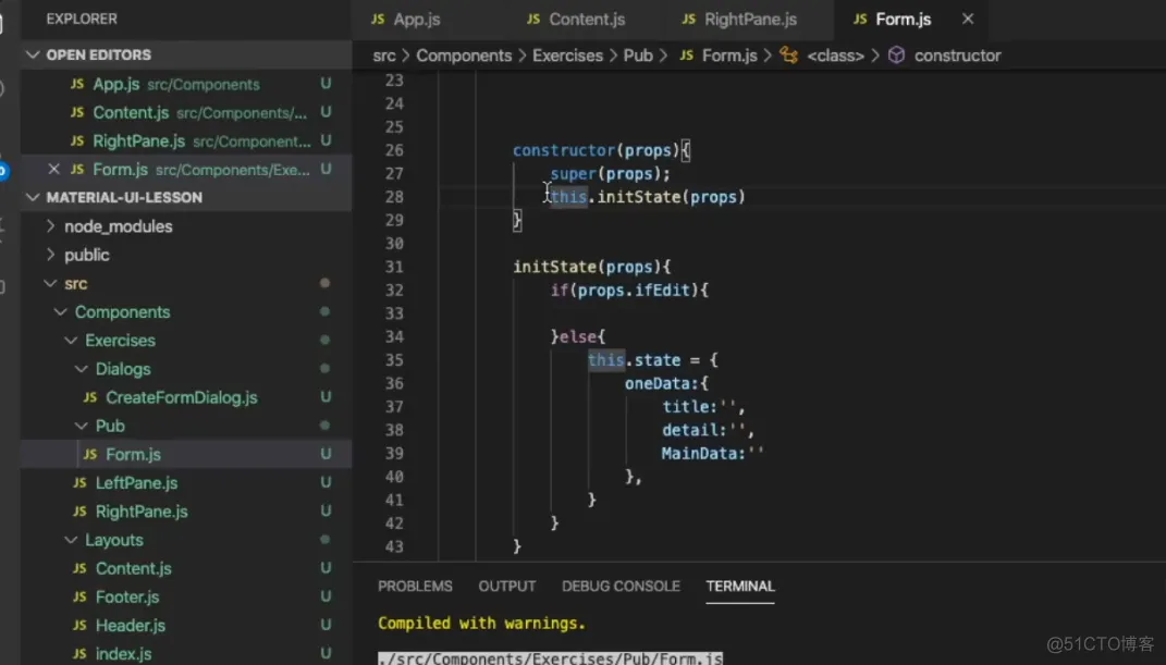 前端学习笔记202306学习笔记第五十四天-react.js & material-ui之编辑表单 封装form组件8-阿里云开发者社区