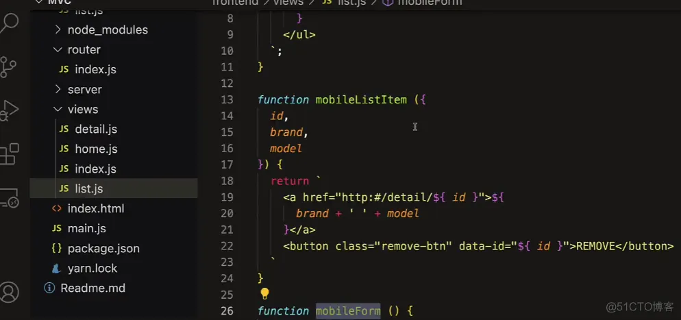 前端学习笔记202305学习笔记第三十一天 什么是mvc 数据获取和列表数据渲染 阿里云开发者社区