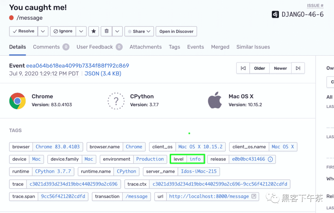Sentry 后端监控 - 最佳实践(官方教程)-阿里云开发者社区