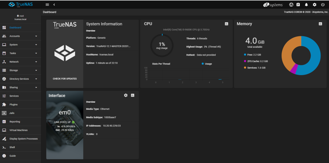 VMware虚拟机安装并体验FreeNAS(TrueNAS 12)-阿里云开发者社区