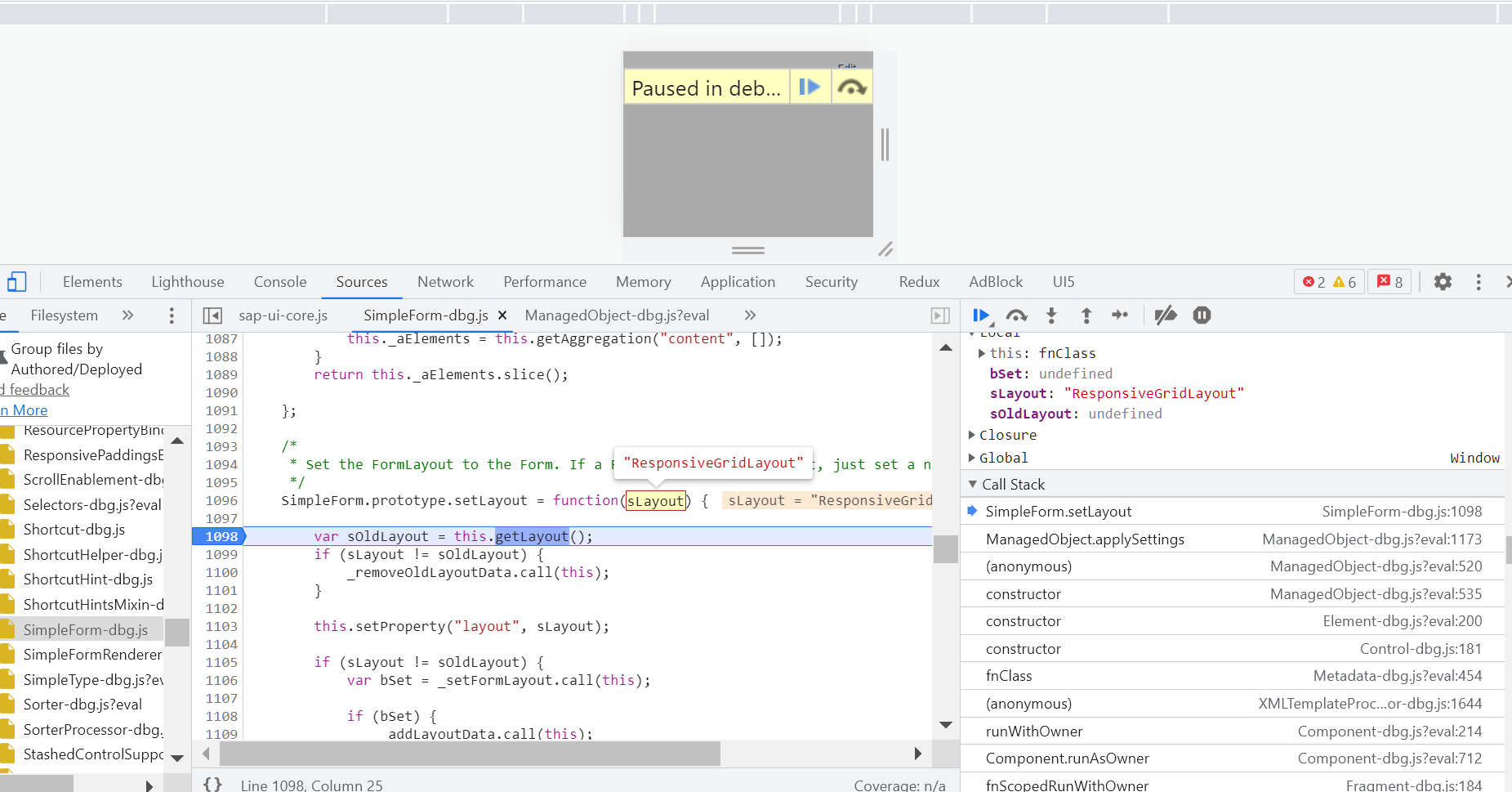 SAP UI5 SimpleForm 控件实例的初始化调试-阿里云开发者社区