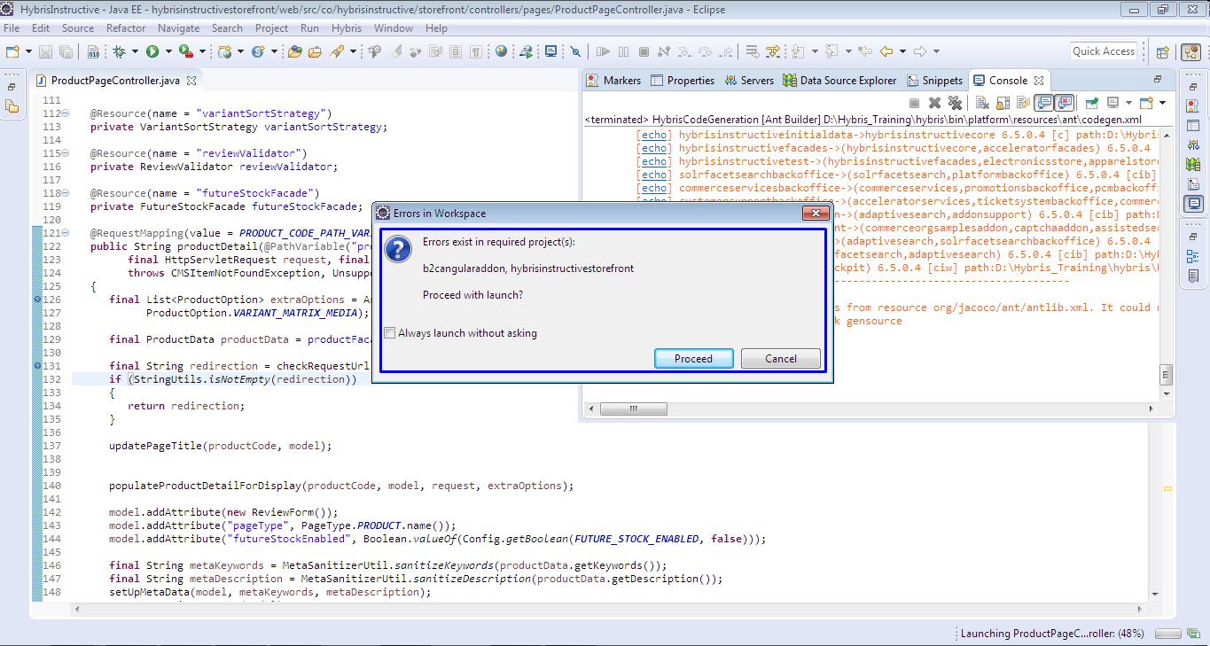 Hybris Accelerator 搭建调试环境时遇到的错误消息-阿里云开发者社区