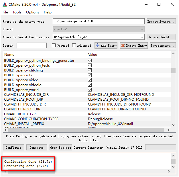 opencv4.6编译32位-阿里云开发者社区