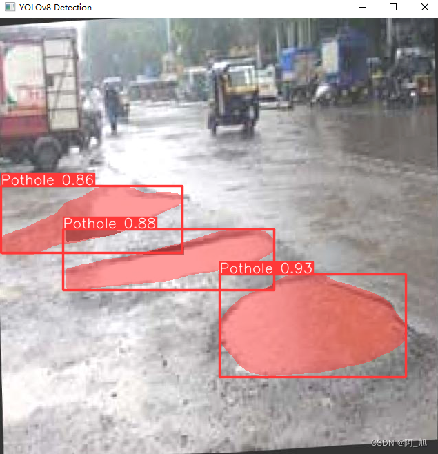基于YOLOv8深度学习的路面坑洞检测与分割系统【python源码+Pyqt5界面+数据集+训练代码】深度学习实战、目标分割（2）-阿里云开发者社区