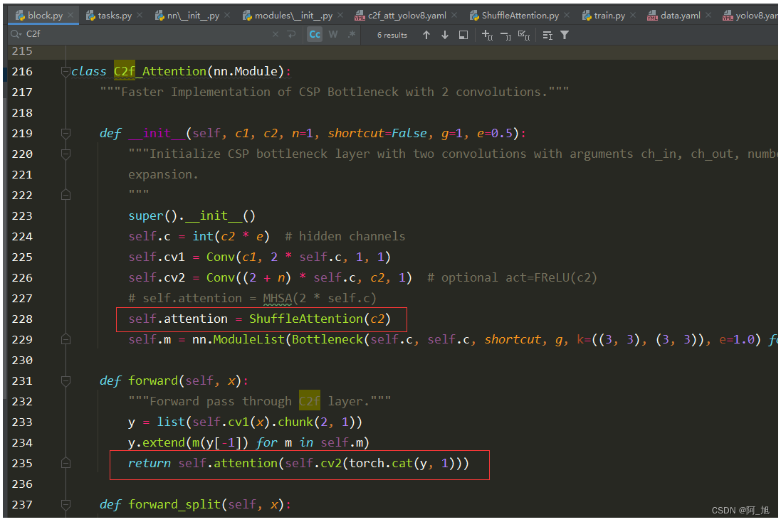【保姆级教程|YOLOv8添加注意力机制】【2】在C2f结构中添加ShuffleAttention注意力机制并训练-阿里云开发者社区