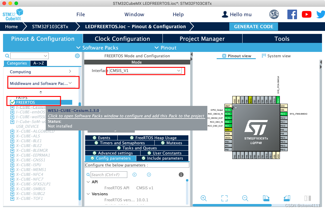 STM32CubeMX FreeRTOS点亮LED-阿里云开发者社区